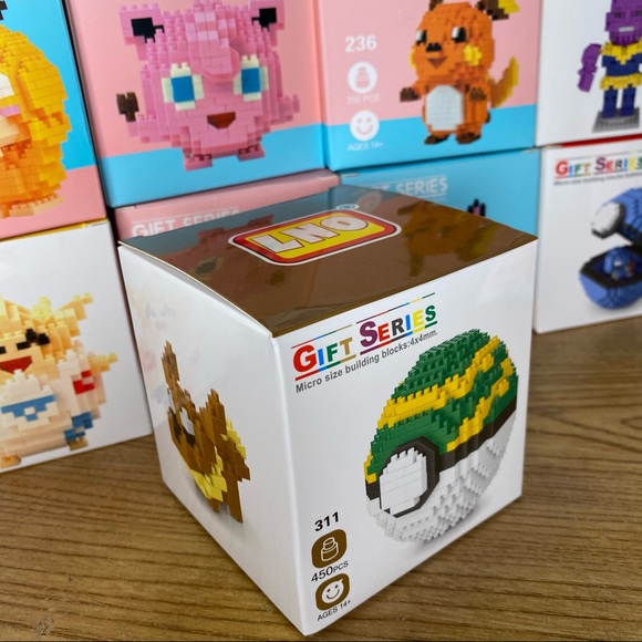 Pokemon | Toys | Pokmon Eevee Pokeball 45pcs Nano Blocks | Poshmark